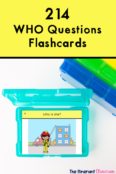 WH Questions for Speech Therapy